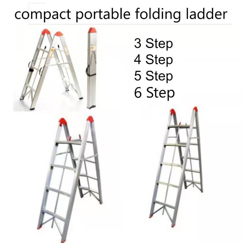 Compact Portable Folding Ladder 3step 4step 5step 6step | Shopee Malaysia