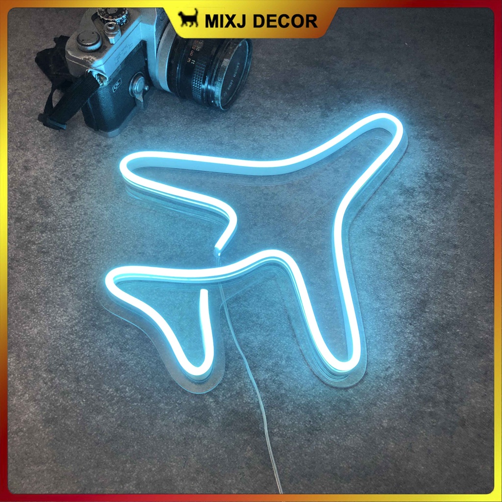 Neon led Light | Plane Pattern | 25x30cm | Decor Bedroom | Desk Lamp ...
