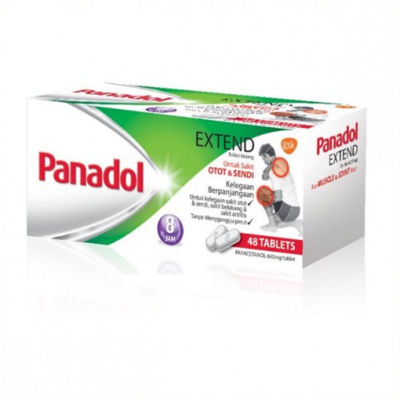 48 TABLETS PANADOL EXTEND 665MG (PARACETAMOL) Exp: March 2024 | Shopee ...