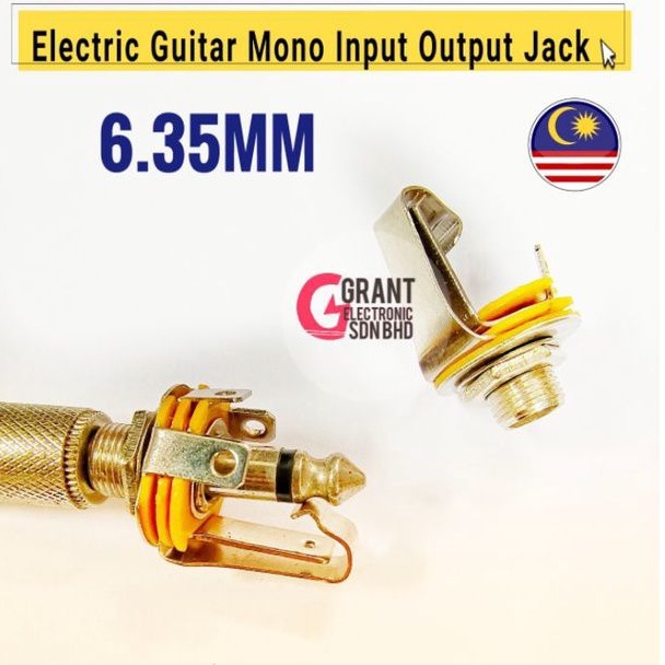Electric Guitar Mono Input Output Guitar Jack 6.35mm Female Mono Jack ...