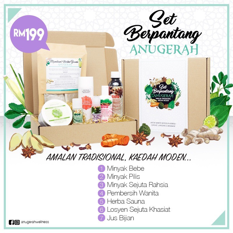 OFFER OFFER SET BERSALIN NORMAL ANUGERAH SET BERPANTANG (NEW PACKAGING ...