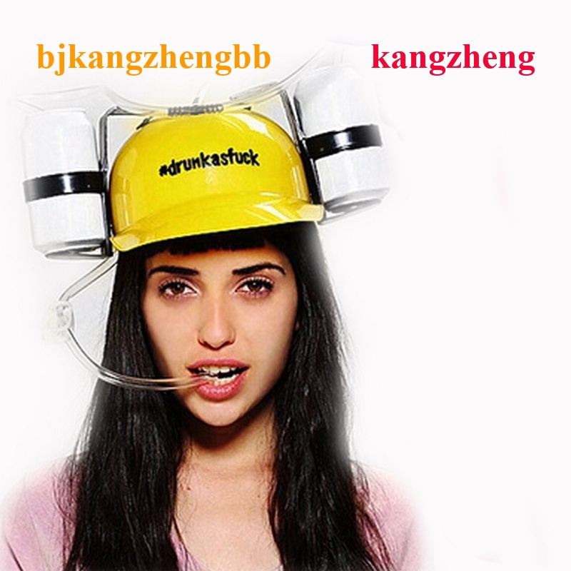 kangzheng Miners Drinking Hat Lazy lounge Beer Soda Guzzler Helmet with ...