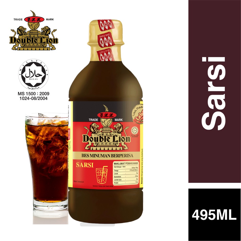 DOUBLE LION Minuman Berperisa Sarsi (495ml) | Shopee Malaysia