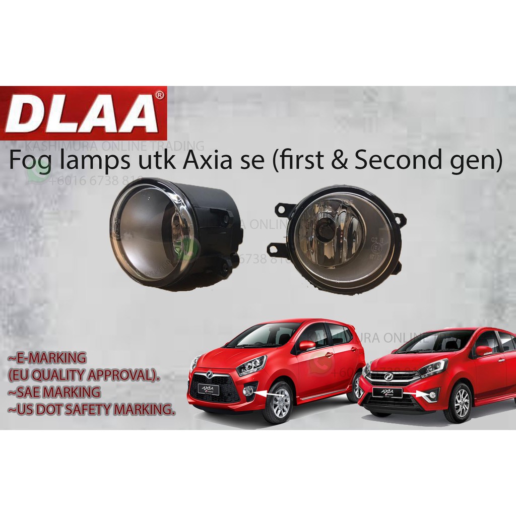 Axia SE Fog Lamp / Sport Light Replacement { Year 2014 , 2017 ...