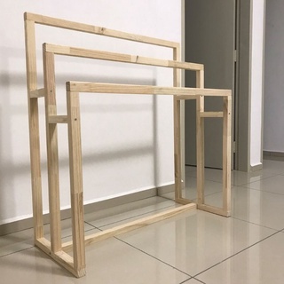 SOLID WOOD Towel Hanger Towel Rack Clothes Drying Rack Clothes Hanger ...