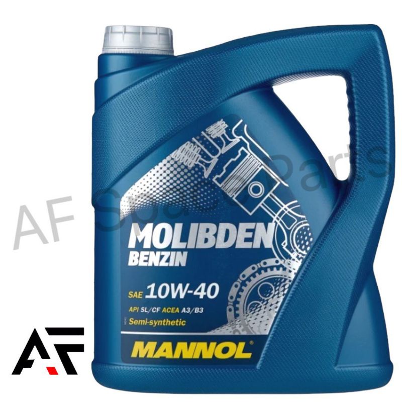 Original Mannol Molibden Benzin Semi Synthetic 10W-40 10W40 Engine Oil ...