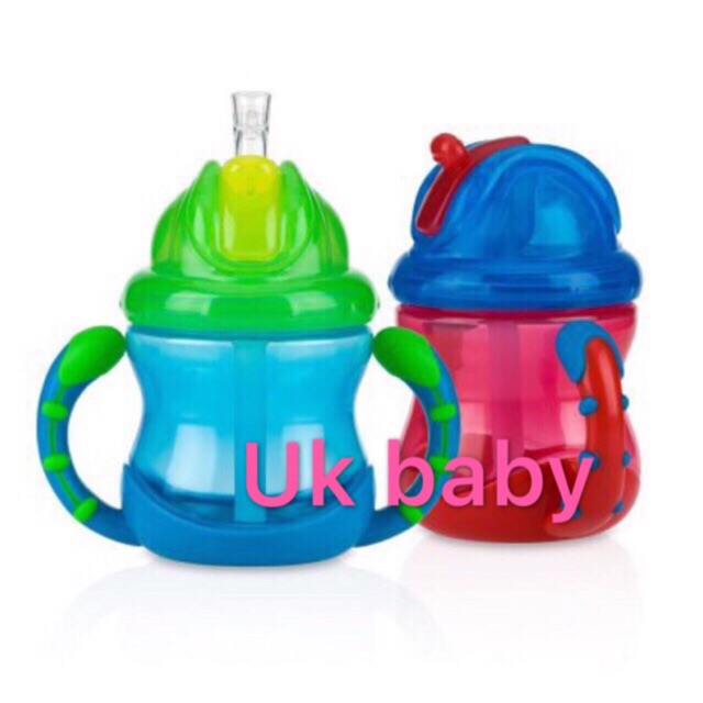 NUBY FLIP N SIP CUP WITH WEIGHTED STRAW 240ML/8OZ (12m+) (10254) | Shopee Malaysia