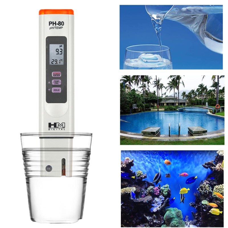 ORIGINAL HM Digital PH-80 Digital PH Tester PH and Temperature Tester ...