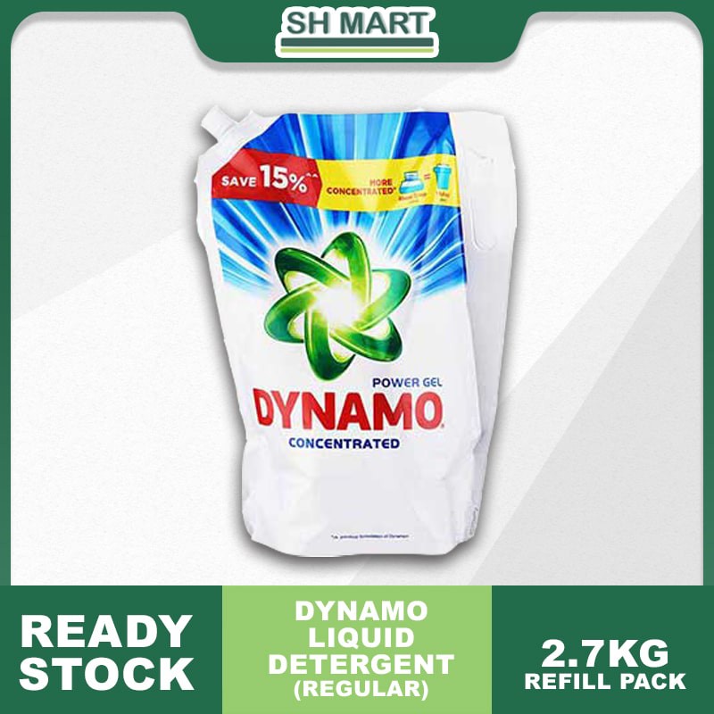 Dynamo Liquid Detergent Regular Refill Pack (2.7kg) | Shopee Malaysia