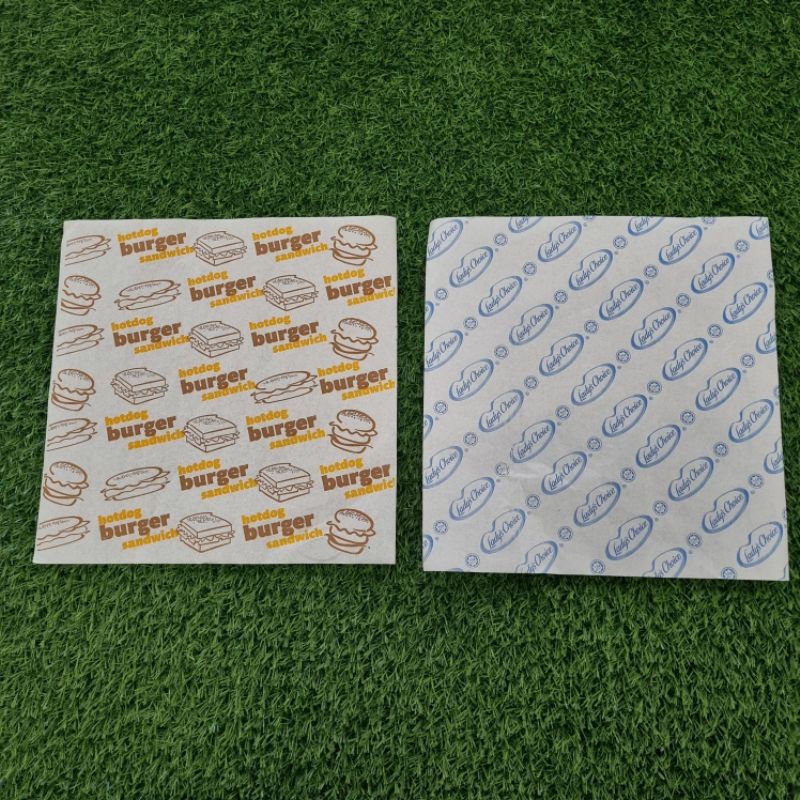 READY STOCK 🍔 BURGER WRAPPING PAPER/BURGER WRAPPER/SANDWICH WRAPPER ...