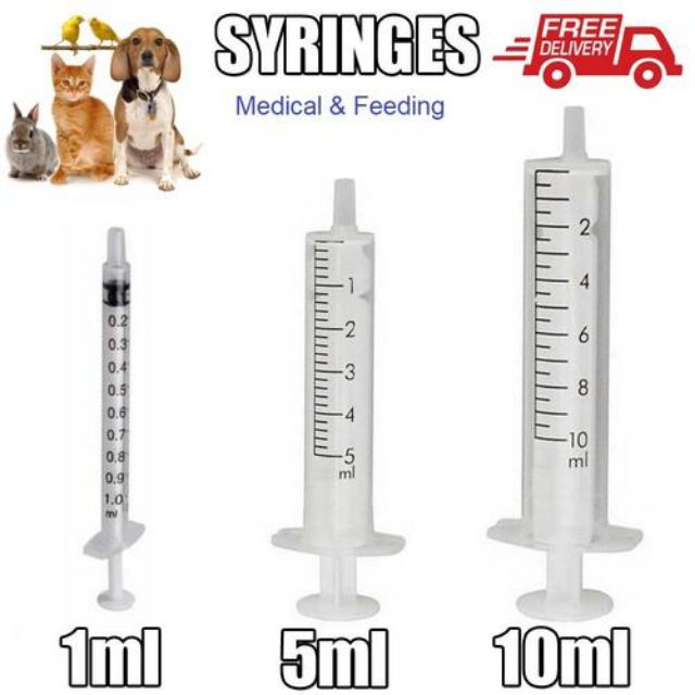 PICAGARI 5ML/ SYRINGE 5ML- For Feeding Milk / Medicines(LUER SLIP ...