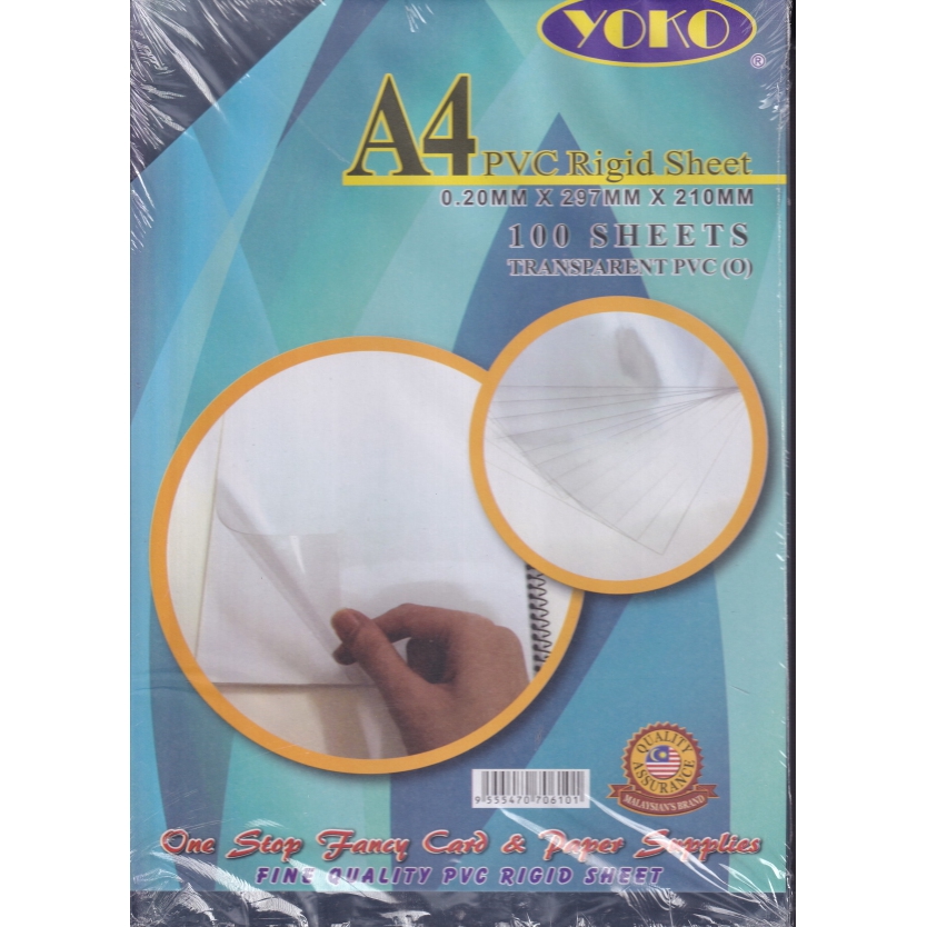 FINE QUALITY PVC RIGID SHEET A4 | Shopee Malaysia
