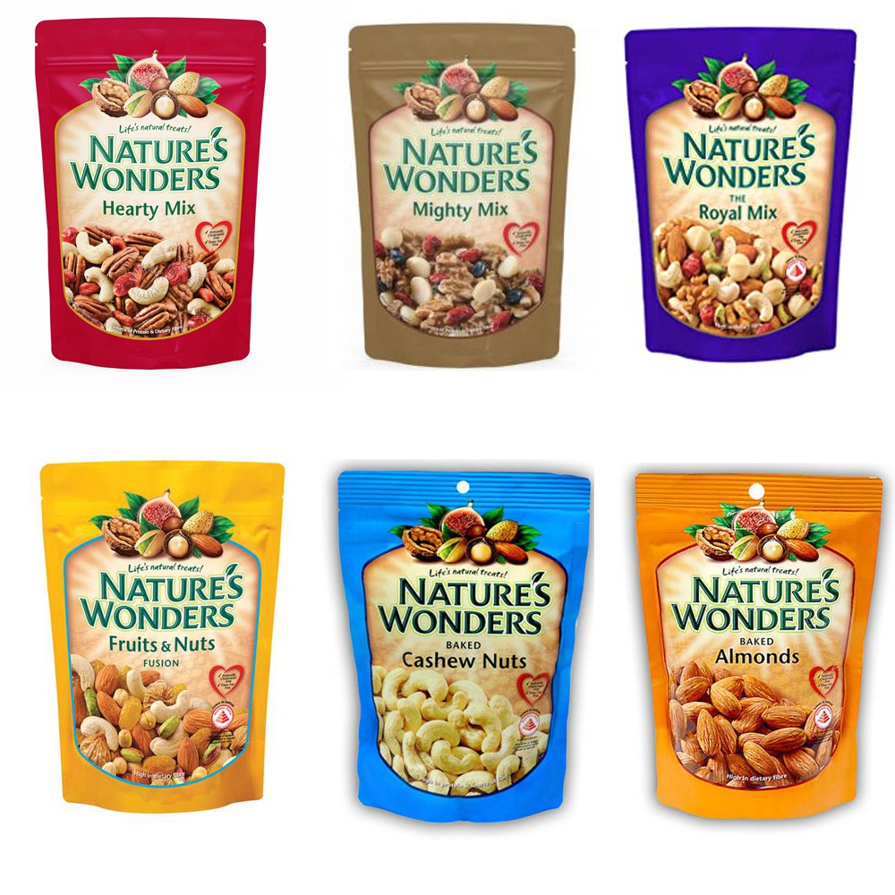 Nature's Wonders Baked Nuts (Hearty Mix/Mighty Mix/Royal Mix/Fruits ...