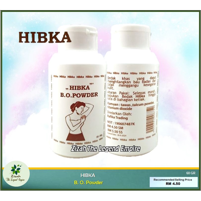HIBKA B.O (Body Odour) Powder 60gr | Shopee Malaysia
