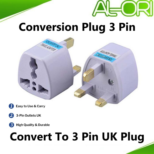 Universal Conversion Travel Adapter Travel Plug 3 Pin Plug Adaptor 2 ...