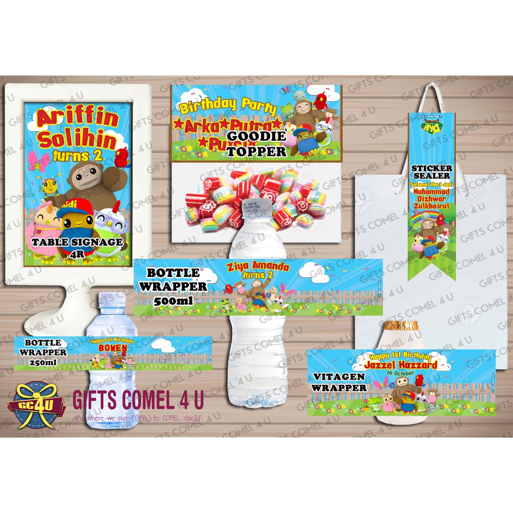 Didi and Friends Theme Birthday Party Set Candy Buffet Decoration DIY ...