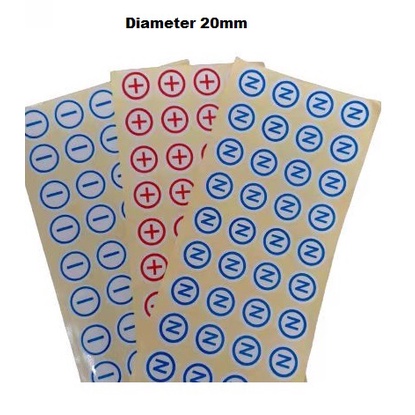 Positive Negative Label Polarity Neutral Sign Plus Minus Sticker ...