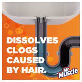 Mr Muscle Sink & Drain Declogger 500ml Clog Liquid Sink Trap Remover ...