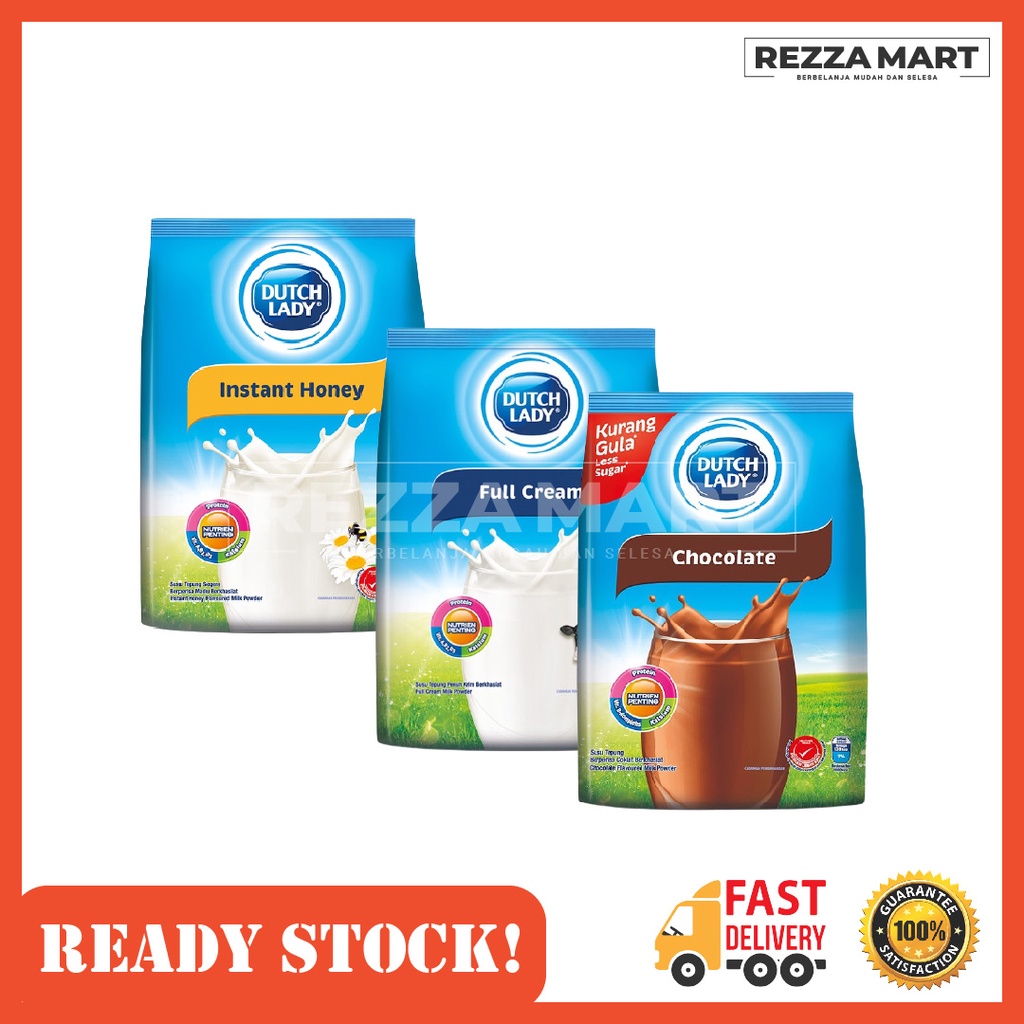 Dutch Lady Family Milk Powder - Full Cream/Chocolate/Instant Honey ...