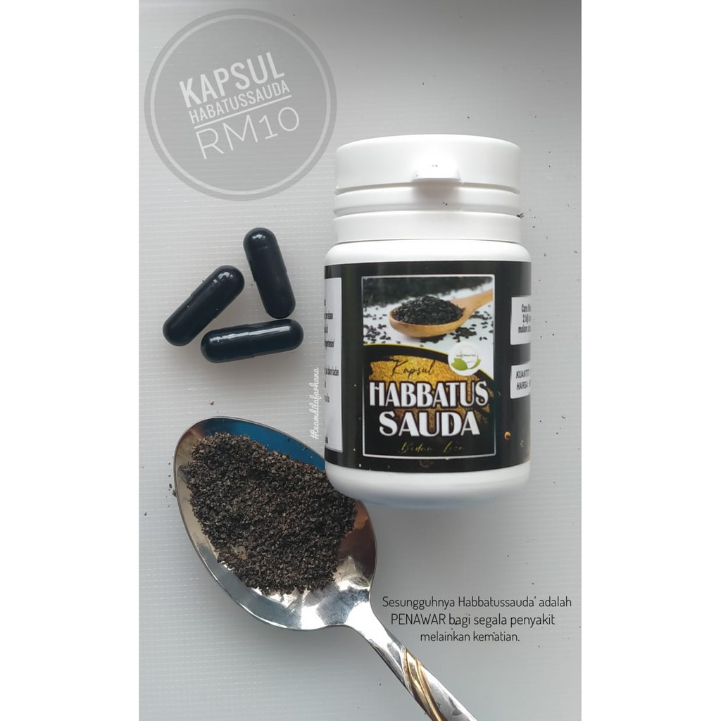 Habbatus Sauda 30 kapsul pure biji habbatussauda tanpa campuran kuatkan ...