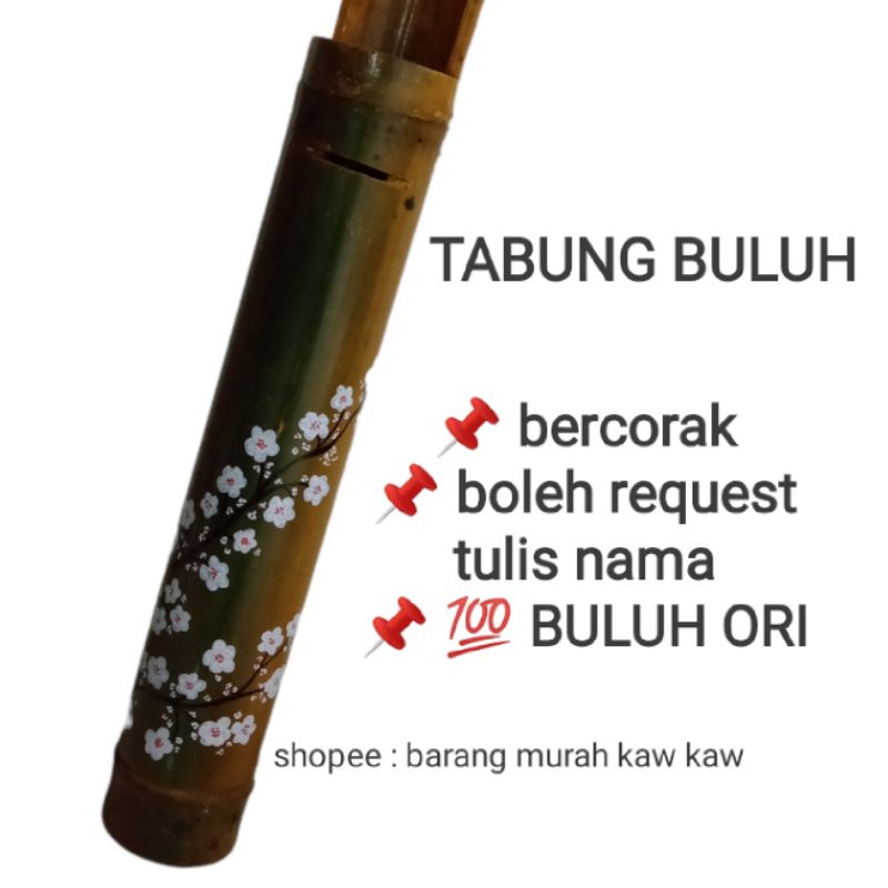 TABUNG BULUH BESAR BERCORAK / THERMOS / TERMOS NAMA | Shopee Malaysia