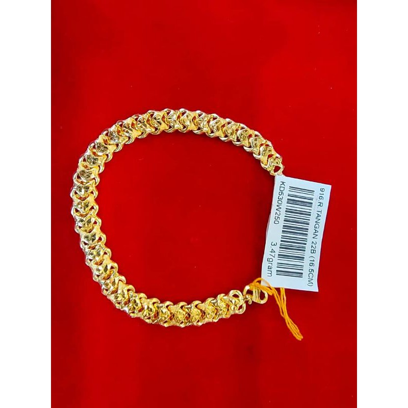 RANTAI TANGAN EMAS 916 16.5cm | Shopee Malaysia