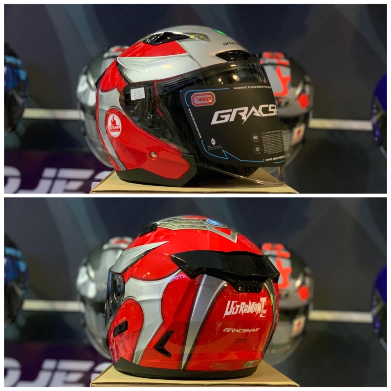 HELMET GRACSHAW X ULTRAMAN TARO | Shopee Malaysia