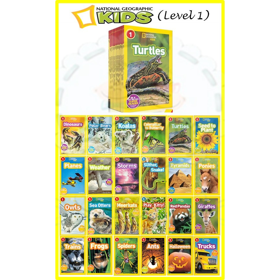 National Geographic Kids Readers Level 1 (25 Book set) | Shopee Malaysia