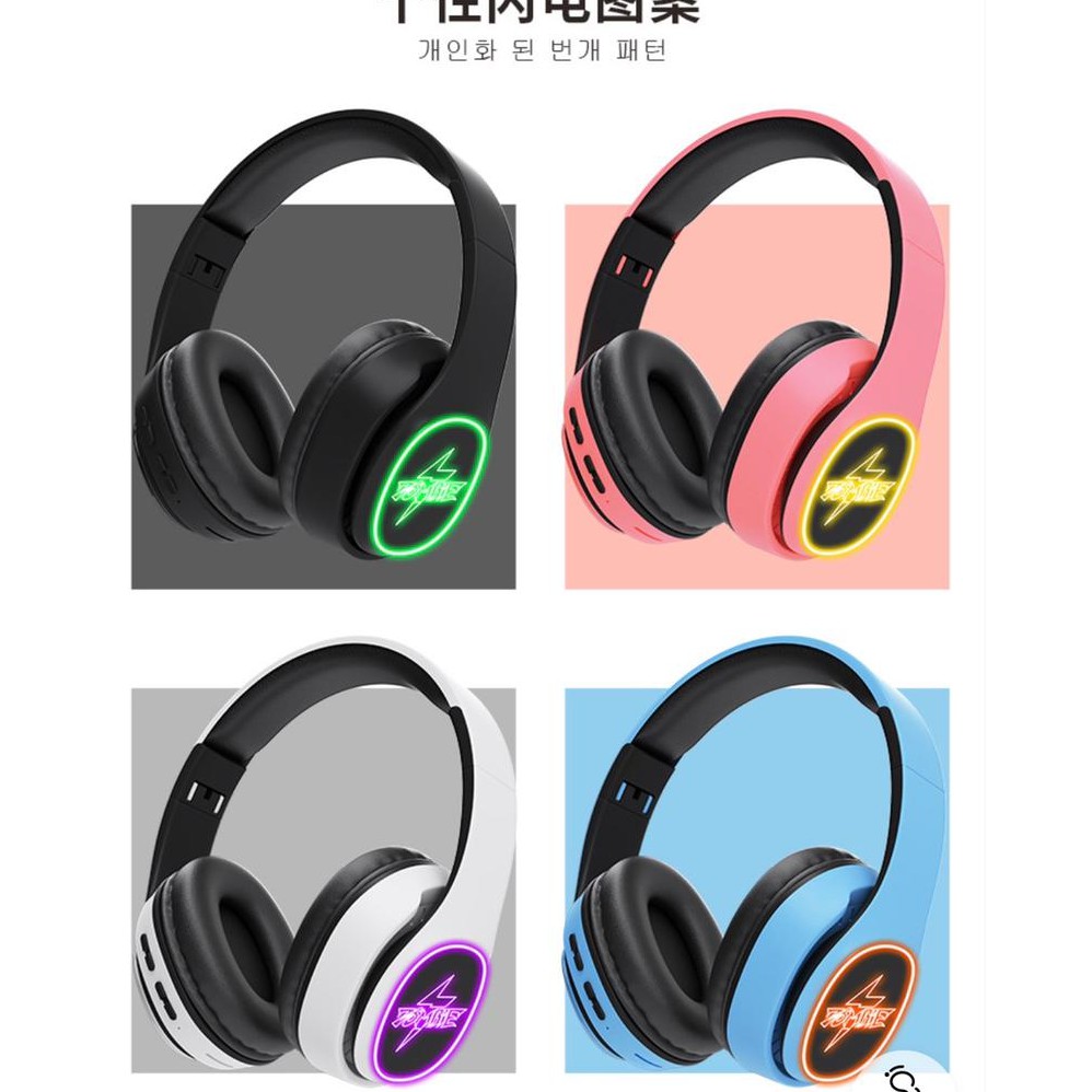 Gaming Headset BT10 NEW Latest Korean Led Macaron Colorful 5.0 3D Sound ...