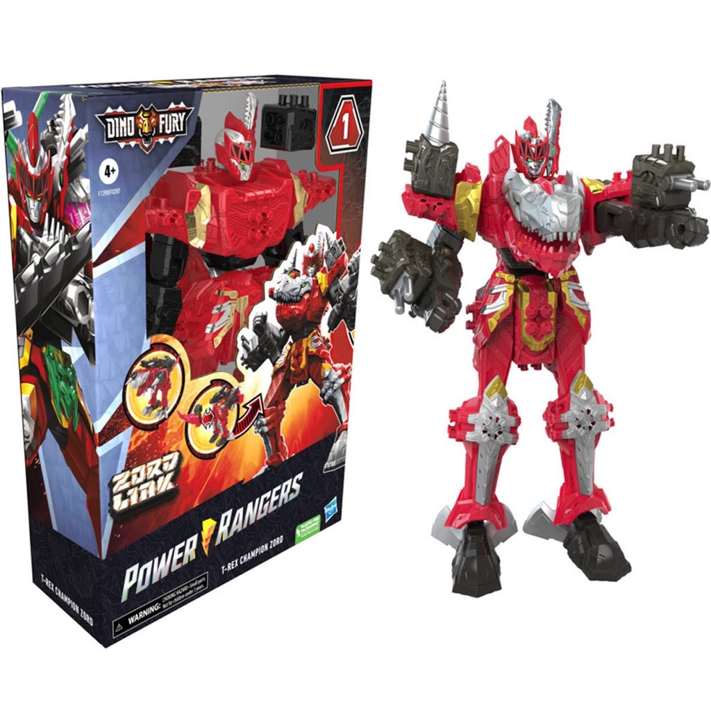 Hasbro Power Rangers Dino Fury T Rex Champion Zord Morphing Dino Robot 3758