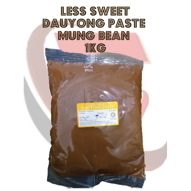 Mooncake paste 1kg | halal | less sweet| mung beans | dauyong series ...