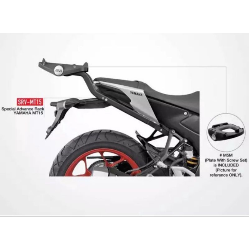 YAMAHA MT15 GIVI HEAVY DUTY RACK | Shopee Malaysia