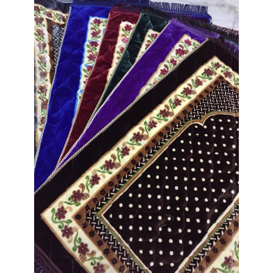 Sejadah Gebu Super King Size Tebal Prayer Mat Besar corak random bunga ...