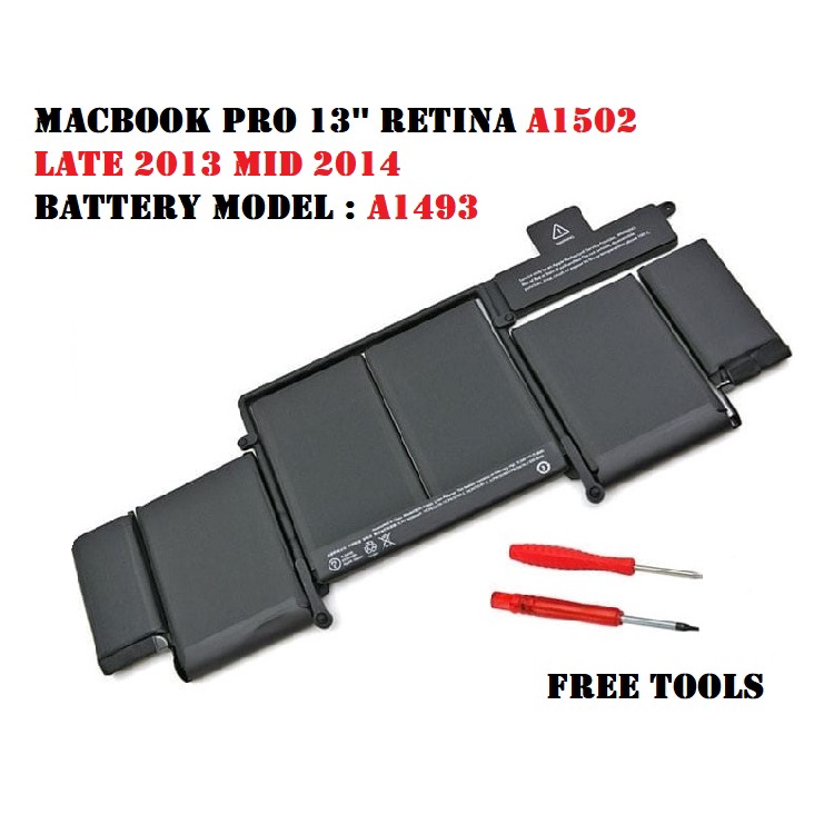 (READY STOCK) Ori A1493 A1582 Battery for Mcbok Pro 13inch Retina A1502 ...
