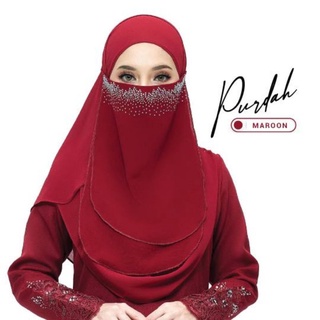 PURDAH NIKAH | PURDAH 2 LAYER I PURDAH OFFWHITE | PURDAH BABY BLUE ...