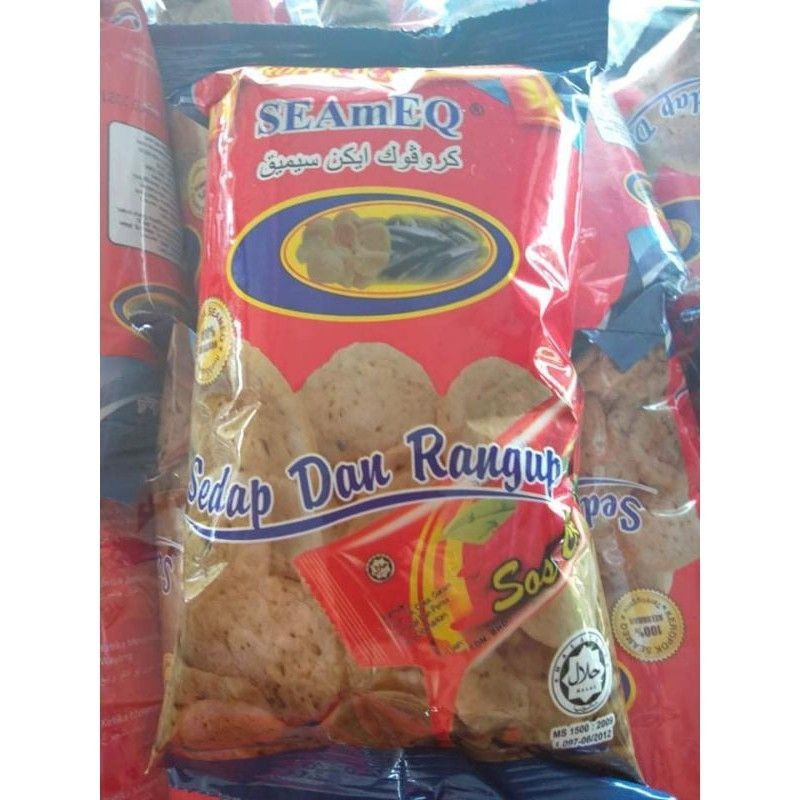 🔥+FREE SOS🔥 KEROPOK IKAN SEGERA SEAMEQ direct kilang 10pcs | Shopee ...
