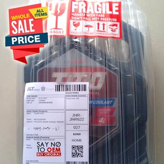 (Highest Grade 50/50) TMO Super Longlife Coolant (Red Color) 4 Liter 4L ...