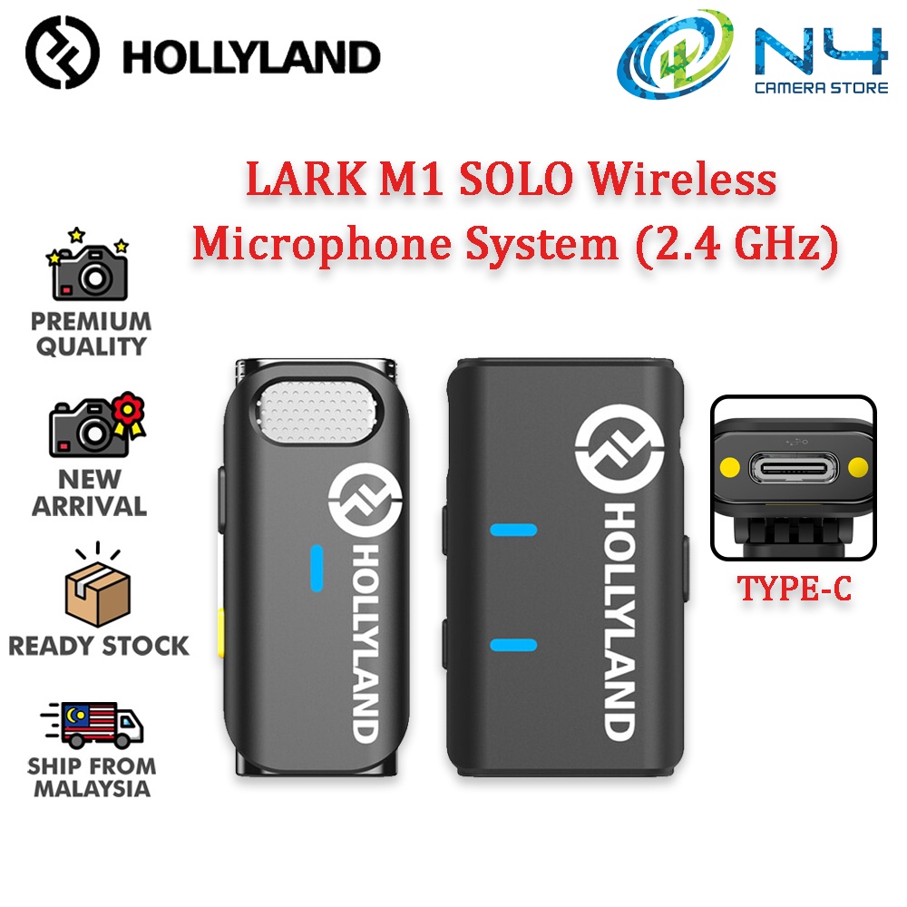 Hollyland LARK M1 SOLO Wireless Microphone System (2.4 GHz) | Shopee ...