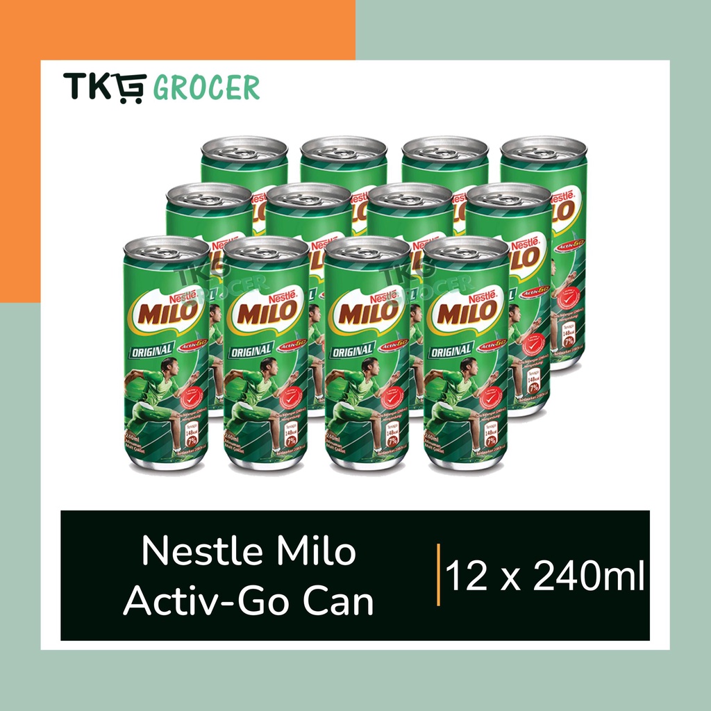 Nestle Milo Activ-Go Can 240ml x 12 | Shopee Malaysia