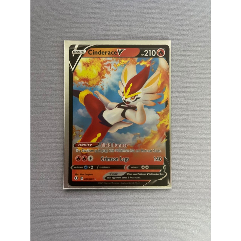 PTCG Pokemon Cards / Cinderace V - 18/72 / #PTCG #Card | Shopee Malaysia