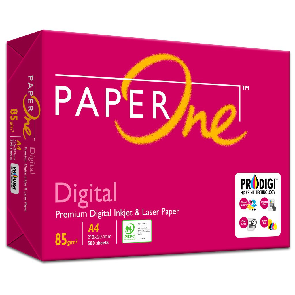 Paper One A4 85gsm Digital Premium Paper 500 Sheets Shopee Malaysia