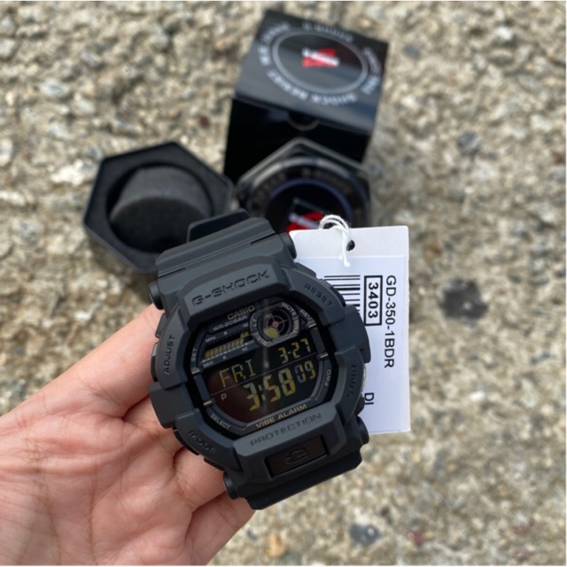 100% ORIGINAL CASIO G-SHOCK vibration GD-350-1B | Shopee Malaysia