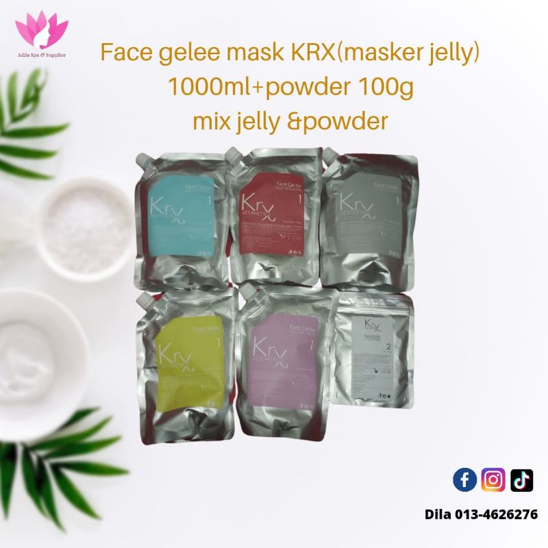 Krx asthetics face gelee mask(masker jelly) Original korea 1000ml+100g ...