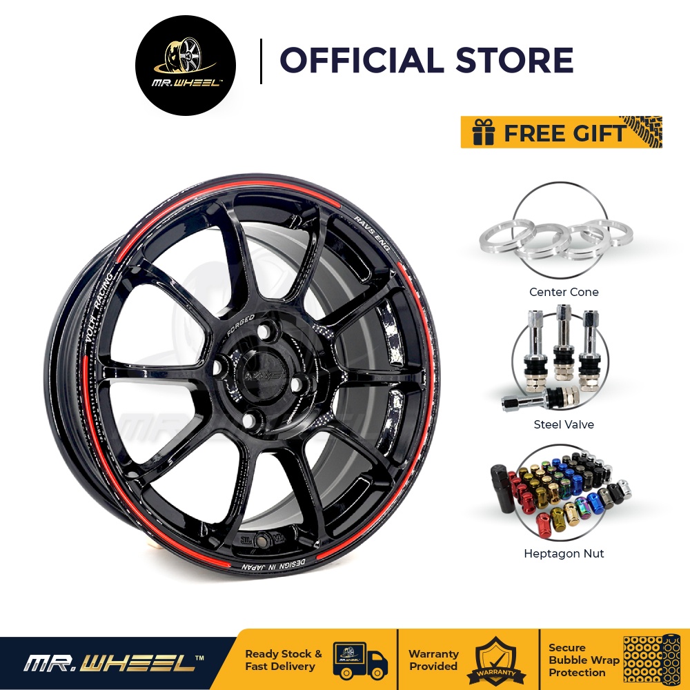 New Sport Rim RAYS ZE40 15x7 4x100 ET35 15 inch Mr Wheel Myvi Bezza ...