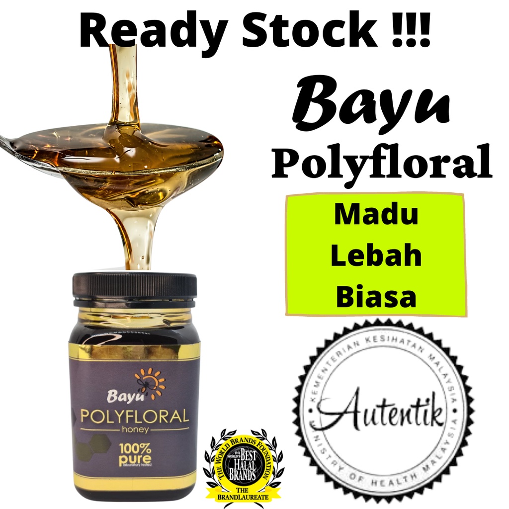 [500g Madu Asli] Bayu Polyfloral Madu Lebah Asli Solusi Madu Asli Anda ...