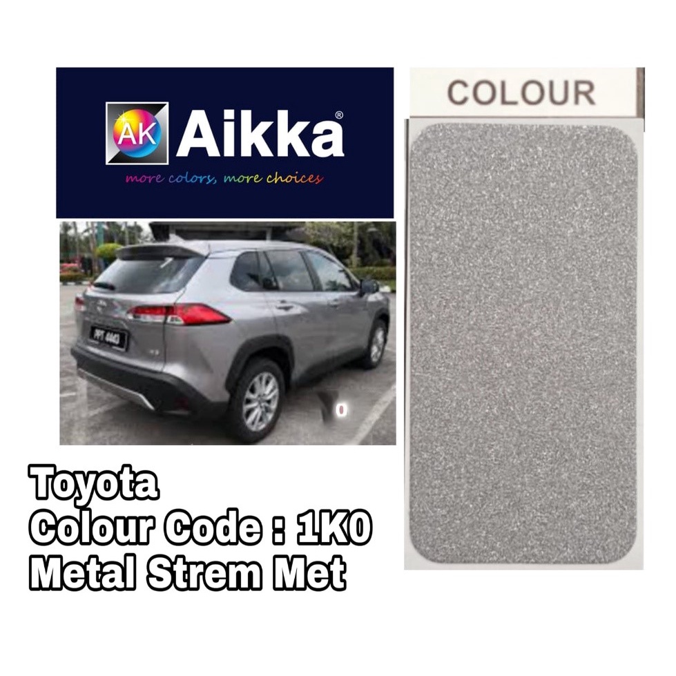 TOYOTA COROLLA CROSS 1K0 METAL STREM MET 2K CAR PAINT / CAT KERETA ...