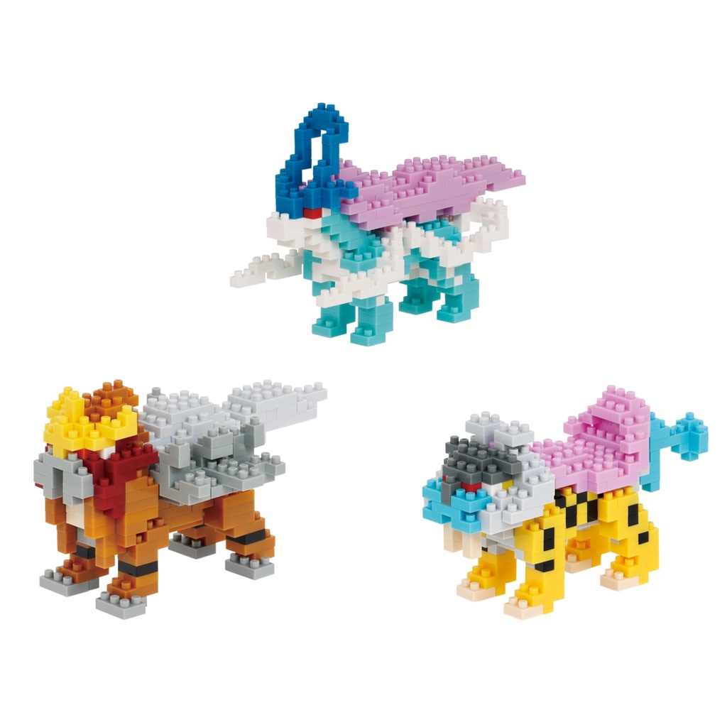 [Direct from Japan] Pokemon nano block Suicune Raikou Entei Set Japan ...