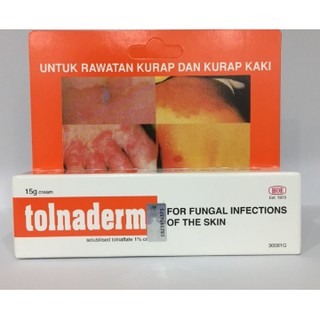 Tolnaderm Cream 15g (For Fungal infections of The Skin) | Shopee Malaysia