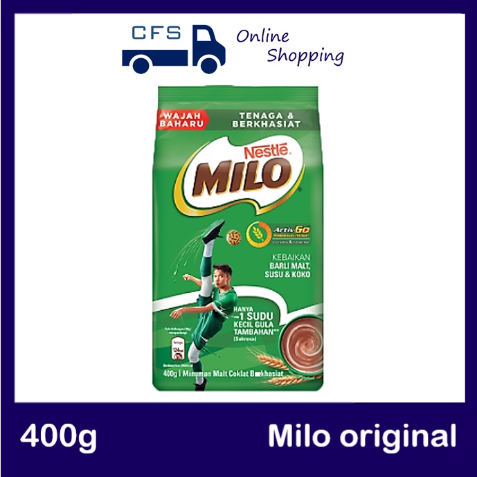 Nestle MILO 400G Soft Pack Activ-Go Chocolate Malt Powder | Shopee Malaysia