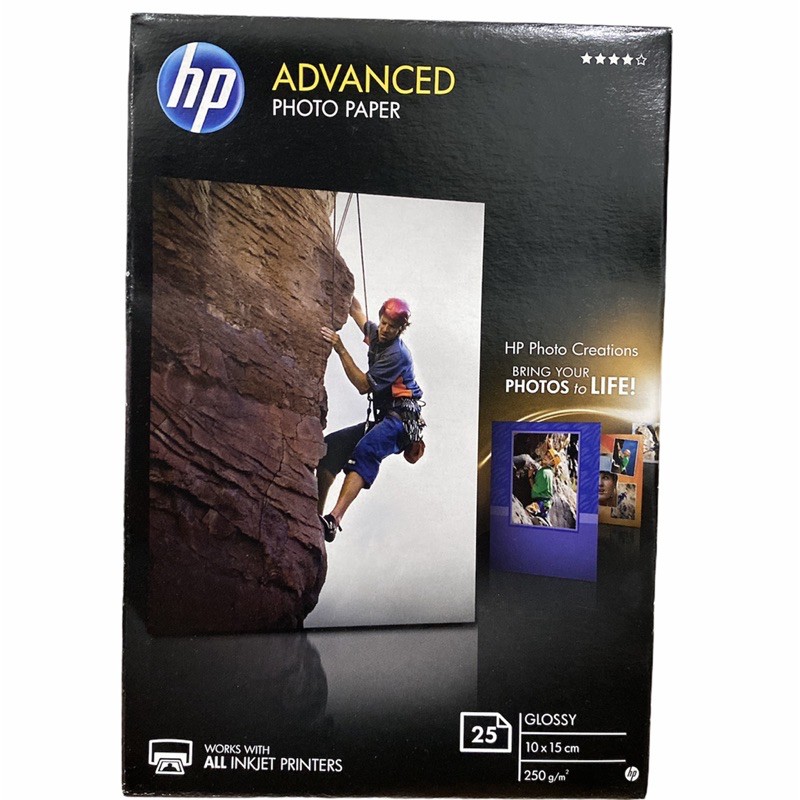 HP Advanced Glossy Photo Paper 25 Sheets 10x15cm | Shopee Malaysia